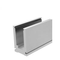 China Aluminum Frameless Glass Balcony Railing Base U Channel Profile For Glass Railings for sale