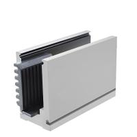 China Aluminum Frameless Glass Balcony Railing Base U Channel Profile For Glass Railings for sale