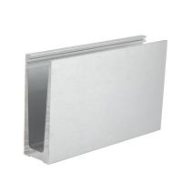 China Foshan Balcony Aluminum U Channel Glass Railing Base Profile With Fittings Factory for sale