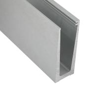 China Foshan Balcony Aluminum U Channel Glass Railing Base Profile With Fittings Factory for sale