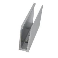 China Foshan Balcony Aluminum U Channel Glass Railing Base Profile With Fittings Factory for sale