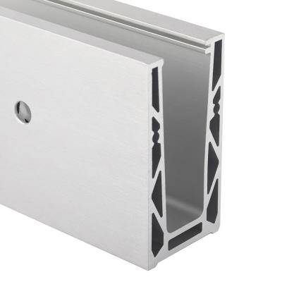 China High Quality Frameless Glass Railing Product Aluminum U Channel Base For Glass Frameless Glass Railing for sale