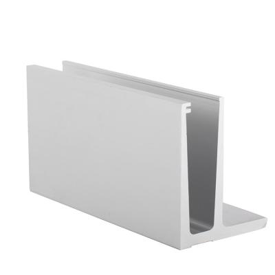 China Glass Balustrade Railing U Channel Base Aluminum Profile Porch Balcony Railing Aluminium Base for sale
