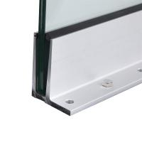 China Glass Balustrade Railing U Channel Base Aluminum Profile Porch Balcony Railing Aluminium Base for sale