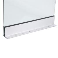 China Glass Balustrade Railing U Channel Base Aluminum Profile Porch Balcony Railing Aluminium Base for sale