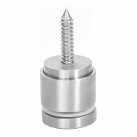 China Stainless Steel Frameless Balcony Glass Balustrade Standoff Adjustable Glass Railing Polished Standoff With Screw for sale