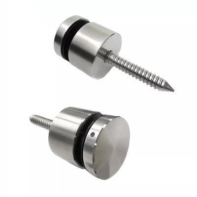 China 304 316 Stainless Steel  Glass Stair  Railing Balustrade Standoff Fastener Outdoor Glass Railings Standoffs for sale