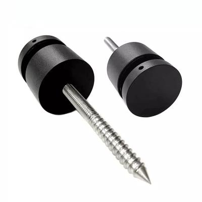 China Manufacturer Price Balcony Glass Railing Chrome Fastener Female Stainless Steel Clinching Standoff Stud for sale