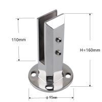 China Fence Clamp Spigot Glass Railing Stainless Steel Glass Spigot For Glass Balustrade Railing Pool Fencing Fitting for sale