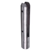 China Duplex 2205 304 316 Stainless Steel Spigot Clamp Glass Pool Deck Fence Round Spigots Balustrade Railing Spigot for sale