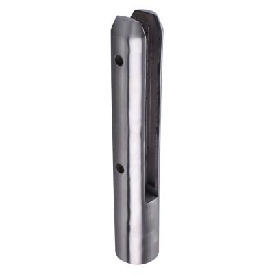 China Duplex 2205 304 316 Stainless Steel Spigot Clamp Glass Pool Deck Fence Round Spigots Balustrade Railing Spigot for sale