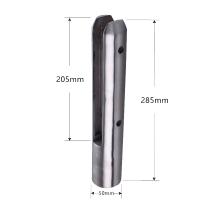 China Duplex 2205 304 316 Stainless Steel Spigot Clamp Glass Pool Deck Fence Round Spigots Balustrade Railing Spigot for sale
