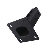 China Black Square Swimming Pool Frameless Glass Spigot Stainless Steel Spigot Clamp Glass Balustrade Spigots for sale