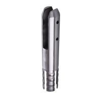 China In Stock Stainless 316 2205 Square Frameless Glass Spigot Balustrade Glass Railing for sale