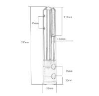 China Stainless Steel Glass Clamp Glass Spigots Post Balustrade Stairs Railing Pool Balcony Fence Floor Glass Mounting Spigots for sale