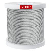 China 200Ft 1X7,7X7,1X19,7X19  Rope Cableway Railing Stainless Steel Wire Rope Cable Roll for sale