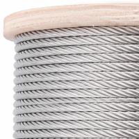 China 800Ft Cables Stainless Steel Wire Rope Galvanized Wire 1*19 7*7 Railing Cable Roll for sale
