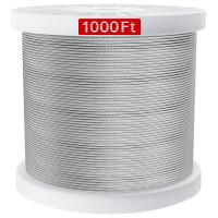 China 1000Ft 304 Stainless Steel Wire Cable Manufacture Supply Railing Steel Wire Cable Roll for sale