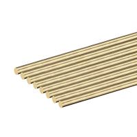 China Gold Color Brass Rod Balustrade Fence Bar 8mm 10mm 12mm Railing Decoration Bar for sale