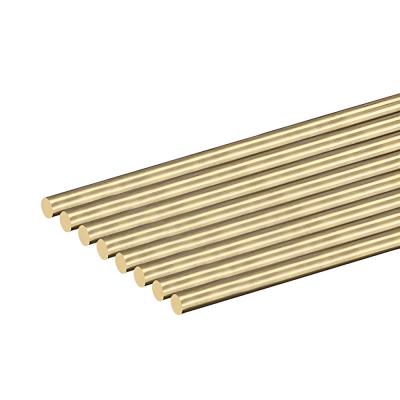 China Gold Color Brass Rod Balustrade Fence Bar 8mm 10mm 12mm Railing Decoration Bar for sale
