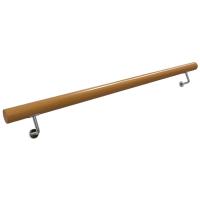 China Staircase Railing Solid Wooden Handrail Factory Oak Teak Wood Stair Balustrade Wall Handrail for sale