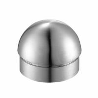 China 304 316 Staircase Handrail Stainless Steel Tube Pipe End Cap Cover Railing Handrail End Plug for sale
