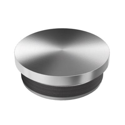 China 304 316 Staircase Handrail Round Shape Handrail End Cover Stainless Steel Pipe Base Cover for sale