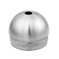 China Round Shape Handrail Tube Fittings Decorative Stainless Steel Cap Base Post Cover Stainless Steel End Cap for sale