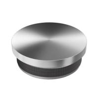 China Staircase Handrail Tubing Pipe Plug 304 316 Stainless Steel End Cap Handrail Cover Round End Cap for sale