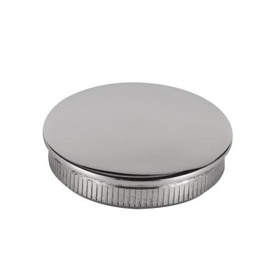 China Customize Balustrade Tube Dome Handrail Fitting 304 316 Stainless Steel Pipe End Cover For Railing for sale