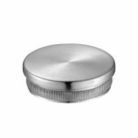 China Customize Balustrade Tube Dome Handrail Fitting 304 316 Stainless Steel Pipe End Cover For Railing for sale