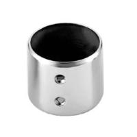 China Customized 304 316 Satin Finish Stainless Steel Round Shape Base Cover Fittings For Balustrade Post for sale