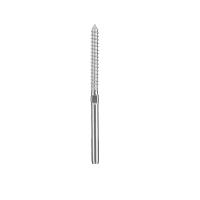China T316 Stainless Steel Left Right Handed Thread Swage Lag Screws Wood Post Of 1/8