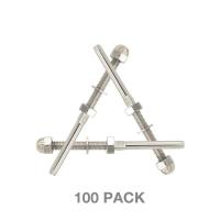 China Swage Stud Tensioner 50Pcs Stainless Steel Cable Railing Hardware System Kit For Wood Metal Posts for sale