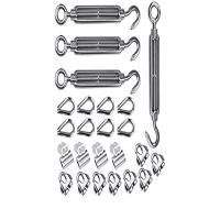 China 304 Stainless Steel Cable Railing Fittings For Courtyard Stairs Posts for sale