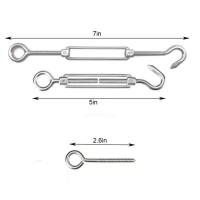 China Stainless Steel Deck Cable Railing Hardware Cable Wire Fence Tensioner Components for sale