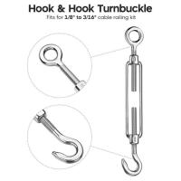 China Stainless Steel Deck Cable Railing Hardware Cable Wire Fence Tensioner Components for sale