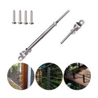 China 1/8 Inch Stair Railing Components Cable Railing Systems T316 Stud Tension End Fitting for sale