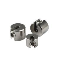 China 316 SS Stair Railing Components Slotted Clip Cable Railing Wire Rope Tensioner for sale