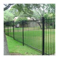 China Powder Coated Wrought Iron Railing Garden High Security Galvanized Steel fence Philippines for sale