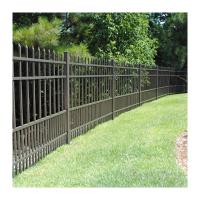China Galvanized Wrought Iron Metal Guardrail Garden Picket Wrought Iron Fence Panels for sale
