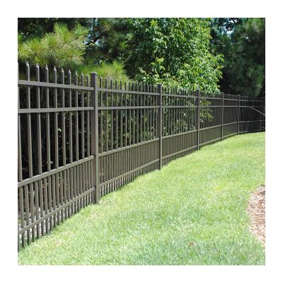 China Galvanized Wrought Iron Metal Guardrail Garden Picket Wrought Iron Fence Panels for sale