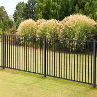 China Galvanized Wrought Iron Metal Guardrail Garden Picket Wrought Iron Fence Panels for sale