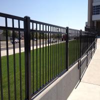 China Galvanized Wrought Iron Metal Guardrail Garden Picket Wrought Iron Fence Panels for sale