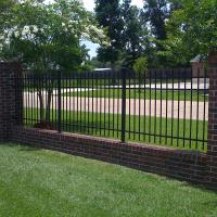 China Galvanized Wrought Iron Metal Guardrail Garden Picket Wrought Iron Fence Panels for sale