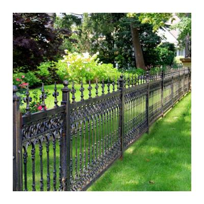 China Galvanized Wrought Iron Ornament Garden Decorative Wrought Iron Fence for sale