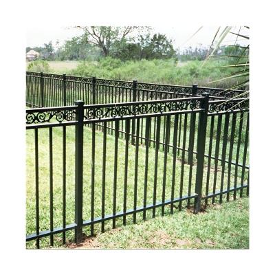 China New Design Cheap Wrought Iron Fence Panel Aluminum Metal Picket Ornamental Fence for sale