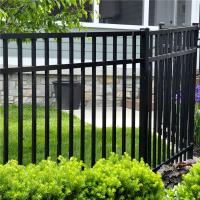China New Design Cheap Wrought Iron Fence Panel Aluminum Metal Picket Ornamental Fence for sale