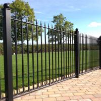 China Decorative Low Price High Quality Iso9001 Cheap Wrought Iron Fence Customize Metal Steel Fence for sale