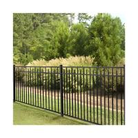China Factory Cheap Price Galvanized Wrought Iron Fence Garden Steel Tubular Fencing for sale